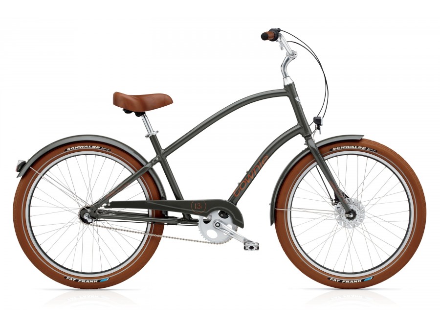 ELECTRA Townie Balloon 3i EQ Men's Army Grey 2016 | Sportovnidum.cz