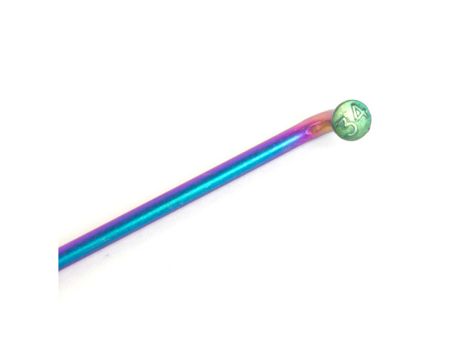 34R Drát TITANIUM SPOKES 1 ks rainbow | Sportovnidum.cz