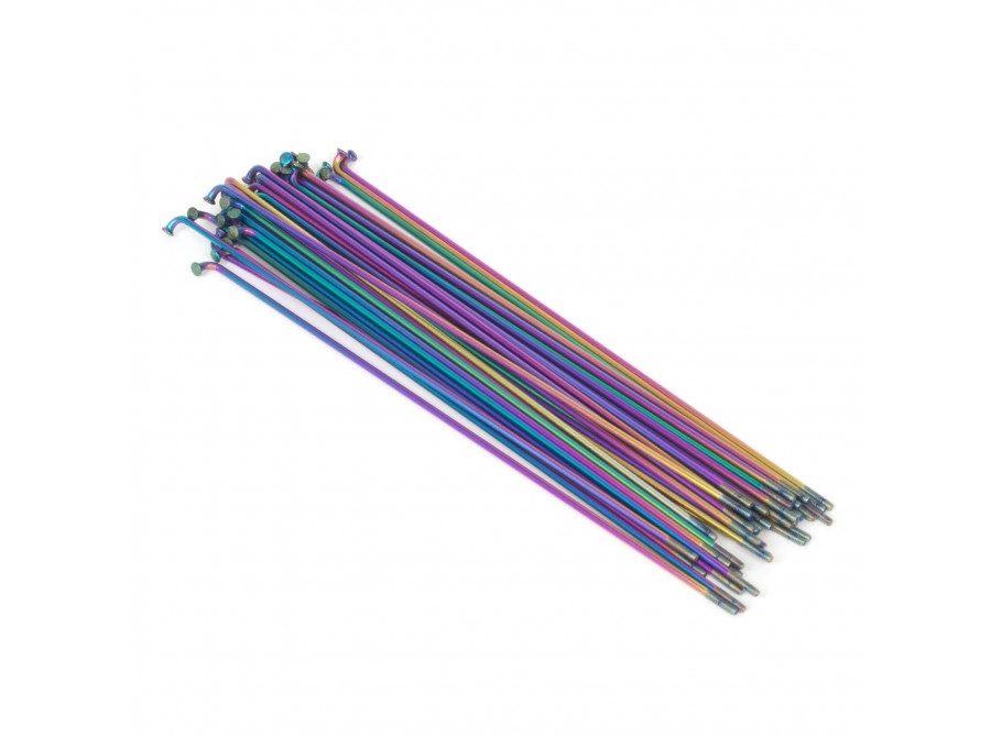 34R Drát TITANIUM SPOKES 1 ks rainbow | Sportovnidum.cz